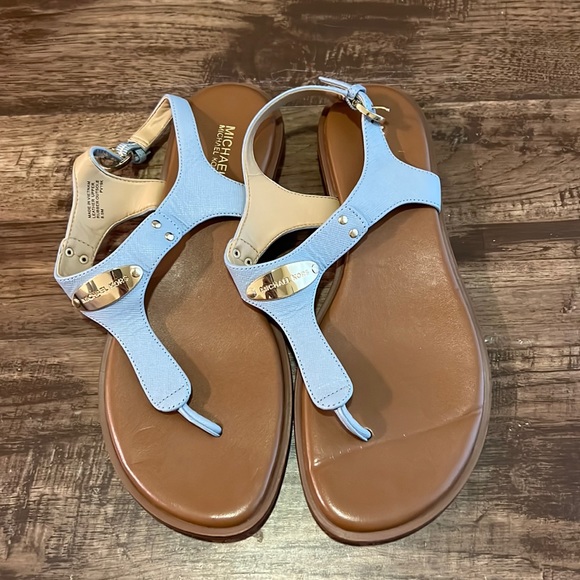 MICHAEL Michael Kors | Shoes | Michael Michael Kors Blue Sandals | Poshmark